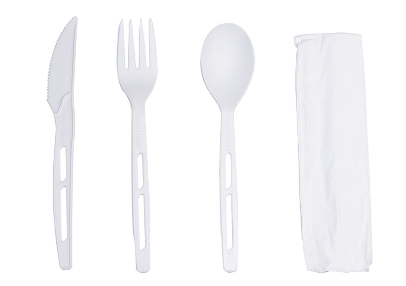 Biodegradable & Compostable Fork, Spoon and Cutlery Set – Bonnie Bio